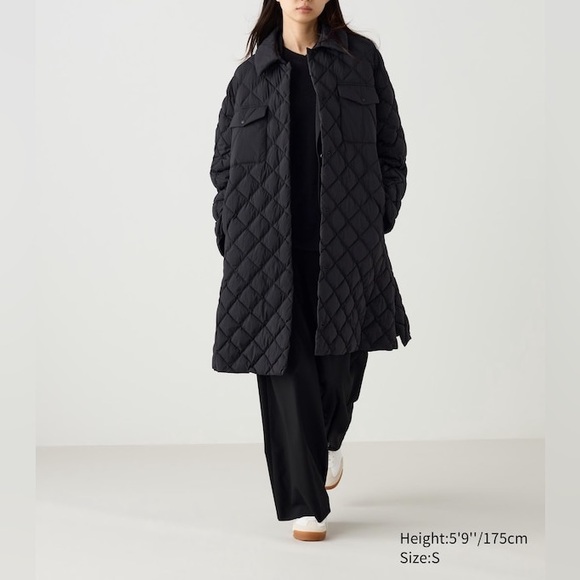 Uniqlo | Jackets & Coats | Uniqlo C Pufftech Quilted Oversized Coat In ...
